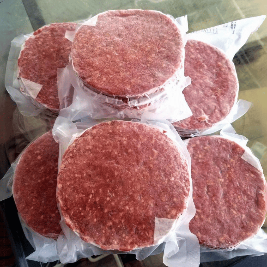 Burger Patties ( Box of 32- 5oz size)- Best Seller!– Aurora View Farms
